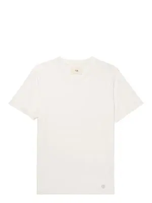 Folk Assembly Cotton-jersey T-shirt - White