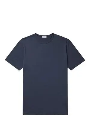 Sunspel Pima Cotton-jersey T-shirt - Blue