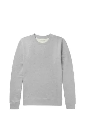 Sunspel Brushed Loopback Cotton-jersey Sweatshirt - Gray