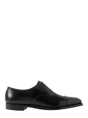 George Cleverley Charles Cap-toe Leather Oxford Shoes - Black