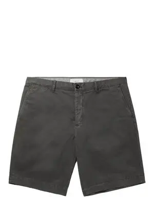 Mr P. Garment-dyed Cotton-twill Bermuda Shorts - Gray