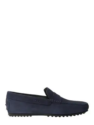TOD'S Gommino Suede Driving Shoes - Blue