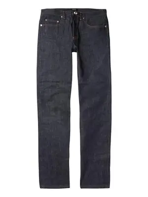 A.p.c. Straight-leg Selvedge Denim Jeans - Blue