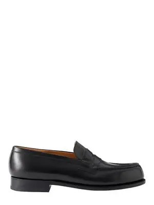 J.M. WESTON 180 Leather Loafers - Black