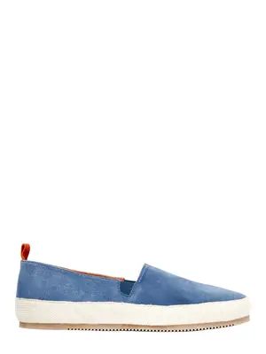Mulo Suede Espadrilles - Blue