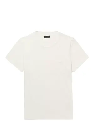 TOM FORD TOM FORD - Cotton-Jersey T-Shirt - Men - Neutrals  Neutrals