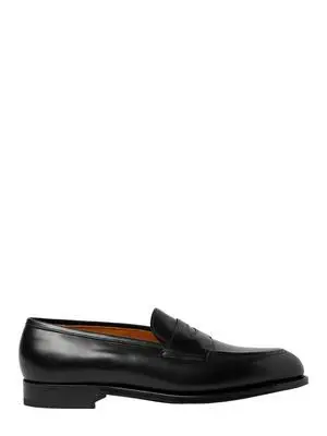 EDWARD GREEN Piccadilly Leather Penny Loafers - Black