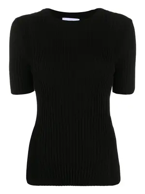 PACO RABANNE Rabanne Ribbed Fitted T-Shirt
