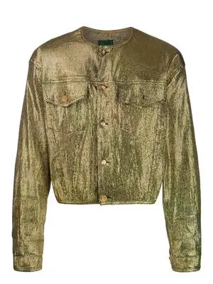 Jean Paul Gaultier Metallic Jacket - Gold