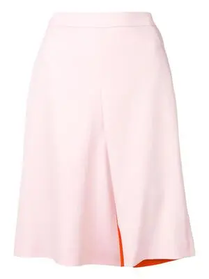 Y/project Contrast Lining Mid-length Skirt - Pink