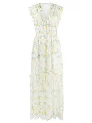 PHILOSOPHY DI LORENZO SERAFINI Floral-Print Flared Dress