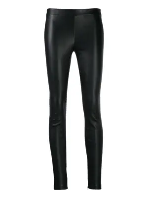 VINCE Vince Slim Fit Leather Trousers