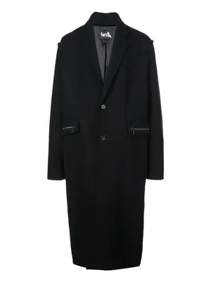 HACULLA. Dracula Single-breasted Coat - Black