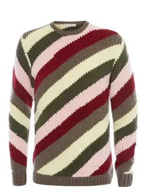 JW Anderson Chunky Stripe Jumper - Red