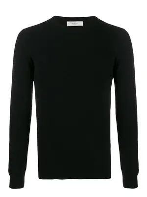 Pringle Of Scotland Round Neck Fine Knit Jumper - Black