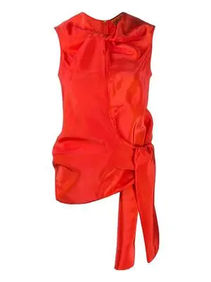 Colville Tie Waist Blouse - Orange