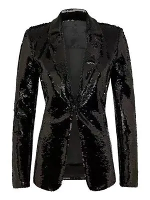 Philipp Plein Sequin-Embellished Blazer Black
