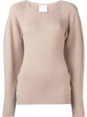 Stella McCartney Side-zip Wool Jumper - Neutrals