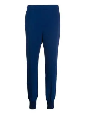 Stella McCartney High Waist Tapered Trousers - Blue