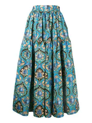 La DoubleJ Printed Radzmir Skirt - Blue