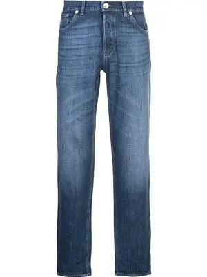 BRUNELLO CUCINELLI Brunello Cucinelli Indigo Cotton Turn Up Jeans