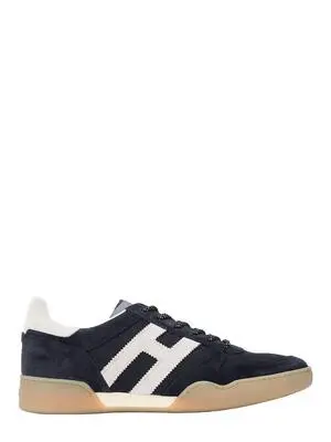 Hogan H357 Monogram Patch Sneakers - Blue