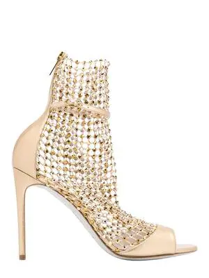 Rene Caovilla Galaxia Stiletto Sandals - Gold