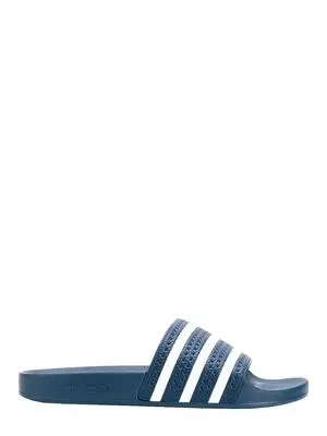 Adidas Adilette Striped-strap Slides - Blue
