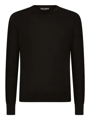 Dolce & Gabbana Round-neck Cashmere Sweater - Black