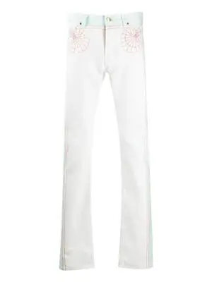 Casablanca Shell Print Jeans - White