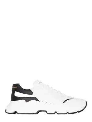 Dolce & Gabbana Daymaster Leather Sneakers - White