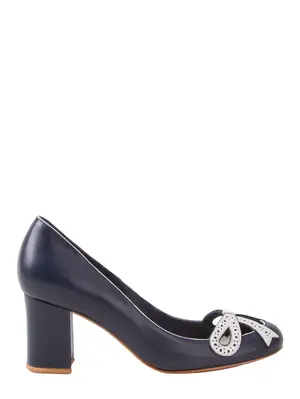 STUDIO CHOFAKIAN Chunky Heel Pumps - Blue