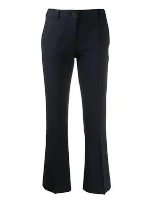 Alberto Biani Cropped Slim-fit Trousers - Blue