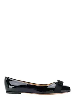 FERRAGAMO Varina Ballerina Shoes - Black