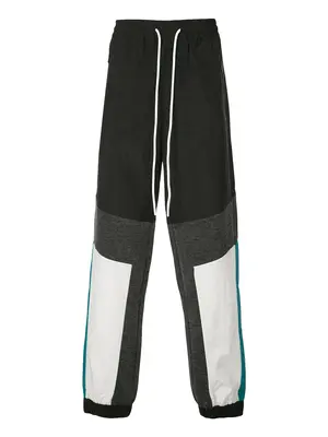 GOD'S MASTERFUL CHILDREN Geometric Panelled Track Pants - Black