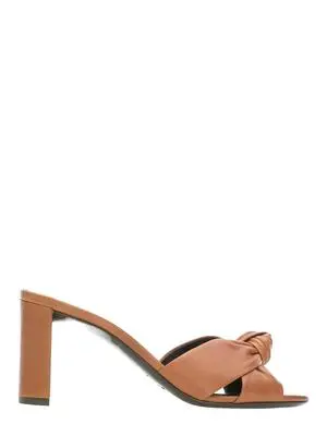 SAINT LAURENT 80mm Bianca Twisted-Detail Sandals