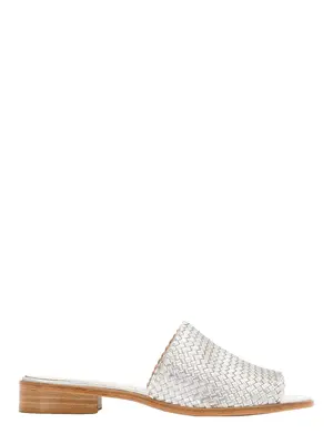 STUDIO CHOFAKIAN Leather Mules - Grey