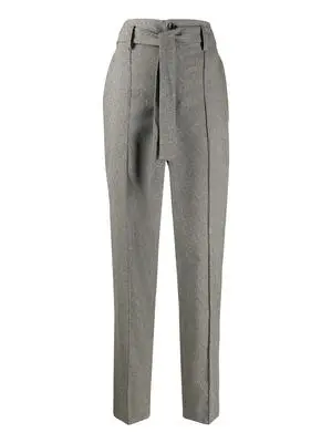 Isabel Marant Emilia High-waisted Trousers - Grey