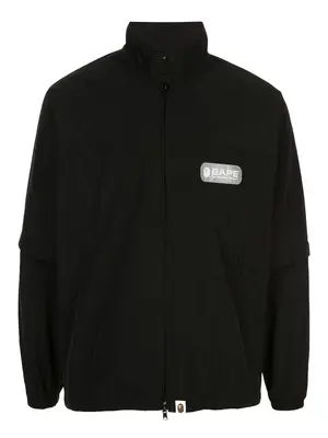 A BATHING APE® Detachable Sleeve Bomber Jacket - Black