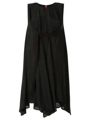 Y’S Y's Black Long-Line Draped Top