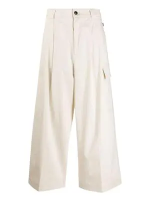 Woolrich Cropped Palazzo Trousers - Neutrals