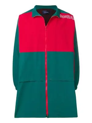 JOHNUNDERCOVER Colourblock Mid-length Sports Jacket - Green