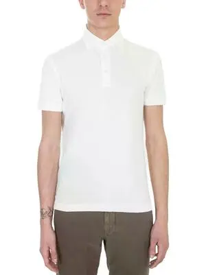 DELL'OGLIO Short-sleeve Polo Shirt - White
