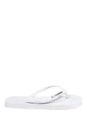 Dsquared2 Branded Flip-flops - White