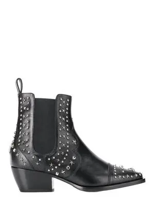 Philipp Plein Low Cowboy Boots - Black