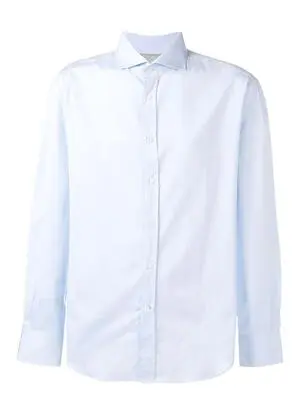 Brunello Cucinelli Spread Collar Shirt - Blue