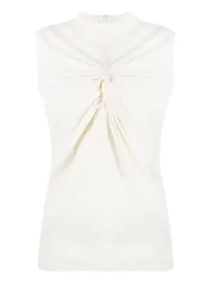 OFF-WHITE Knot-Detail Sleeveless T-Shirt
