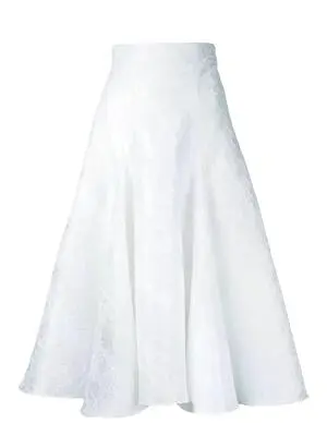 BAMBAH Snowflake Midi Skirt - White