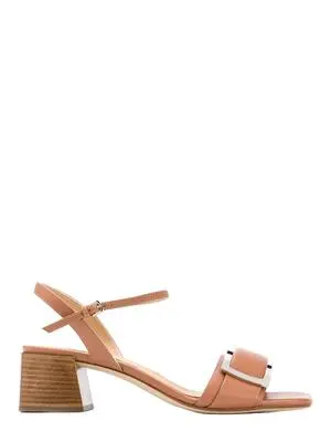 SERGIO ROSSI Block Heel Sandals - Brown