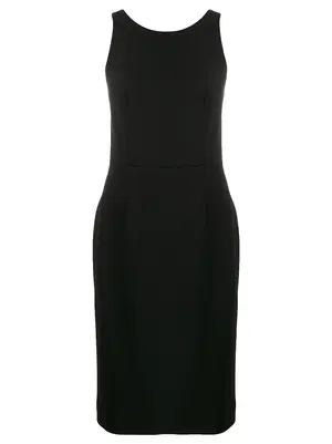 Givenchy Graphic Back Neck Dress - Black
